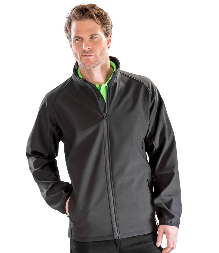 Result Core Printable Soft Shell Jacket – Fire Label