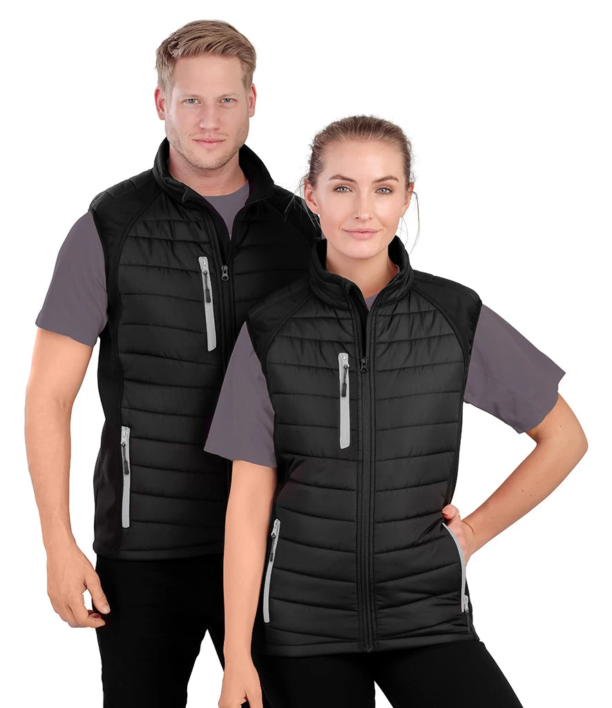 Result Genuine Recycled Compass Padded Gilet RS238 – Fire Label