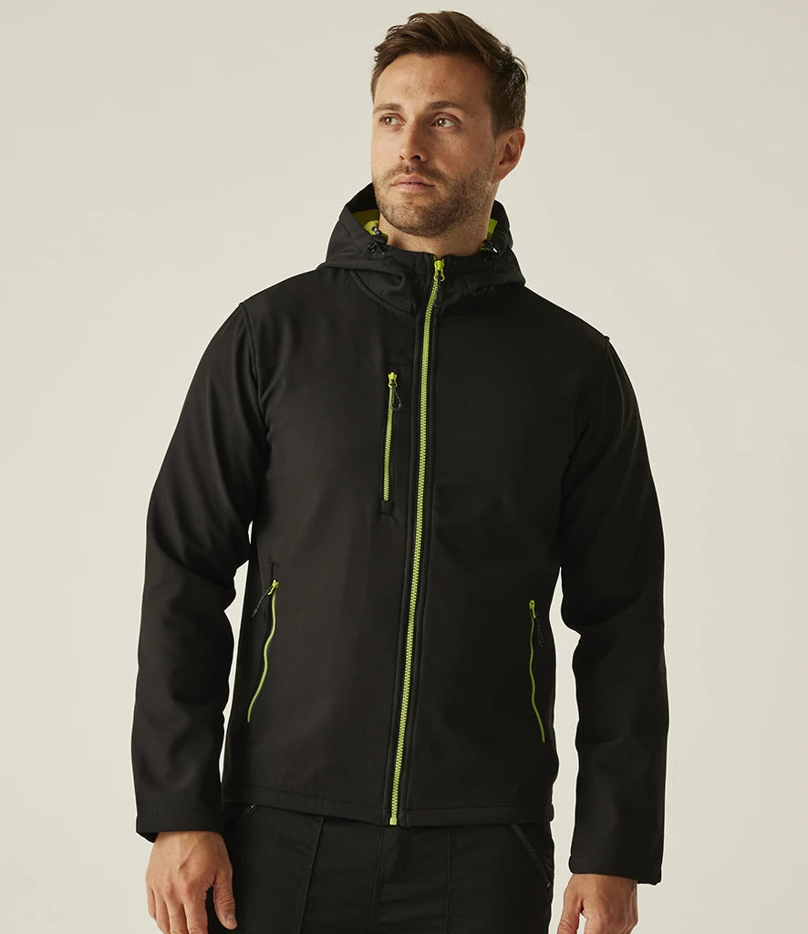 Regatta Navigate Two Layer Hooded Soft Shell Jacket RG454 – Fire Label