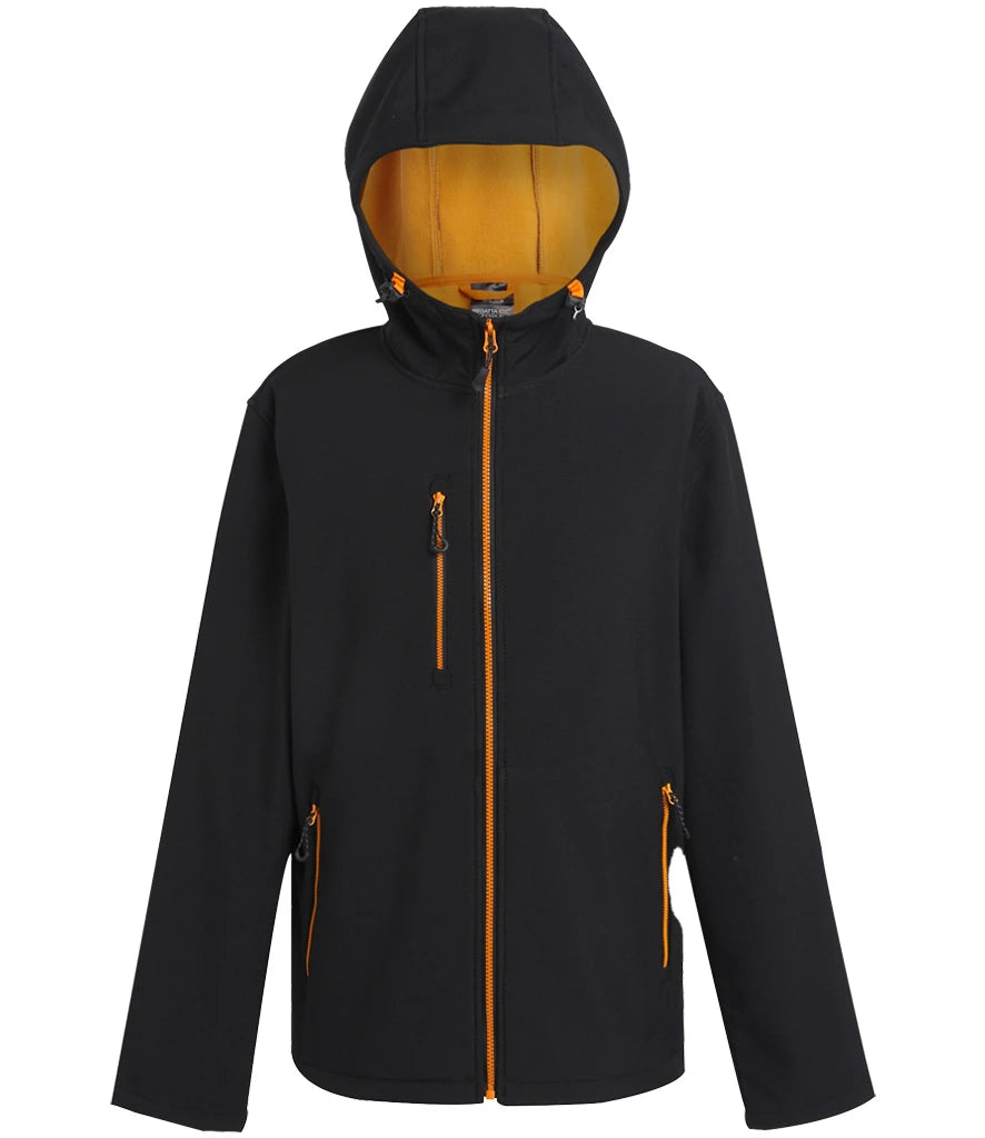 Regatta Navigate Two Layer Hooded Soft Shell Jacket RG454 – Fire Label