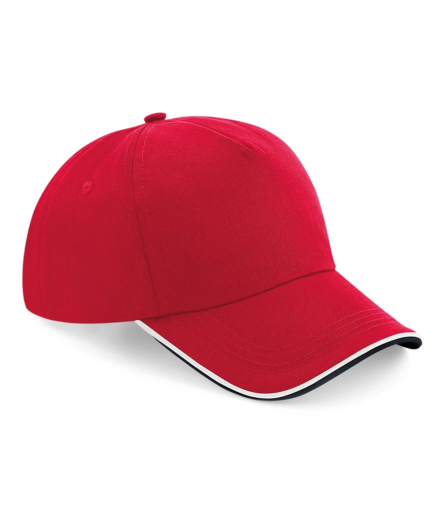 Beechfield Authentic Piped 5 Panel Cap – Fire Label
