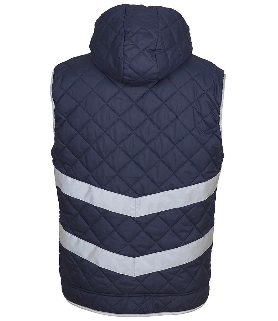 Yoko Hi-Vis Kensington Hooded Gilet – Fire Label