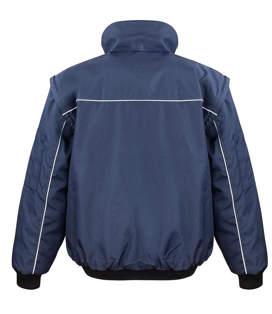 Result Work-Guard Zip Sleeve Heavy Duty Jacket – Fire Label