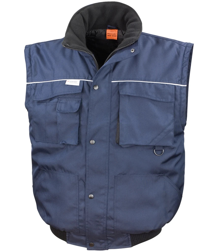 Result Work-Guard Zip Sleeve Heavy Duty Jacket – Fire Label