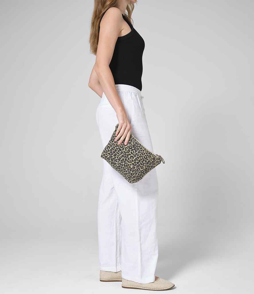 Westford Mill Leopard Print Canvas Accessory Bag W330 – Fire Label