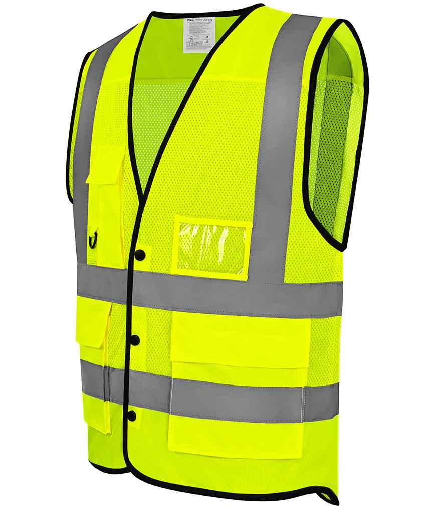 Yoko Superior Eco Mesh Button Waistcoat YK114 – Fire Label